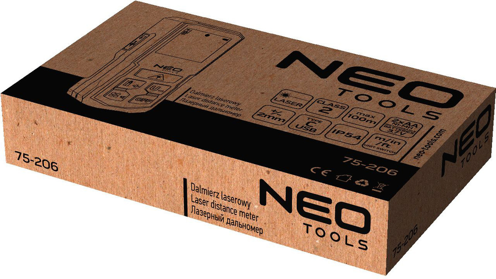 Dalmierz laserowy do pomiaru odległości o zasięgu pracy 100 m Neo 75 ...