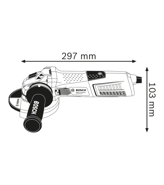 Bosch szlifierka kątowa GWS 13-125 CIE z regulacją obrotów Professional | Elektronarzędzia ...